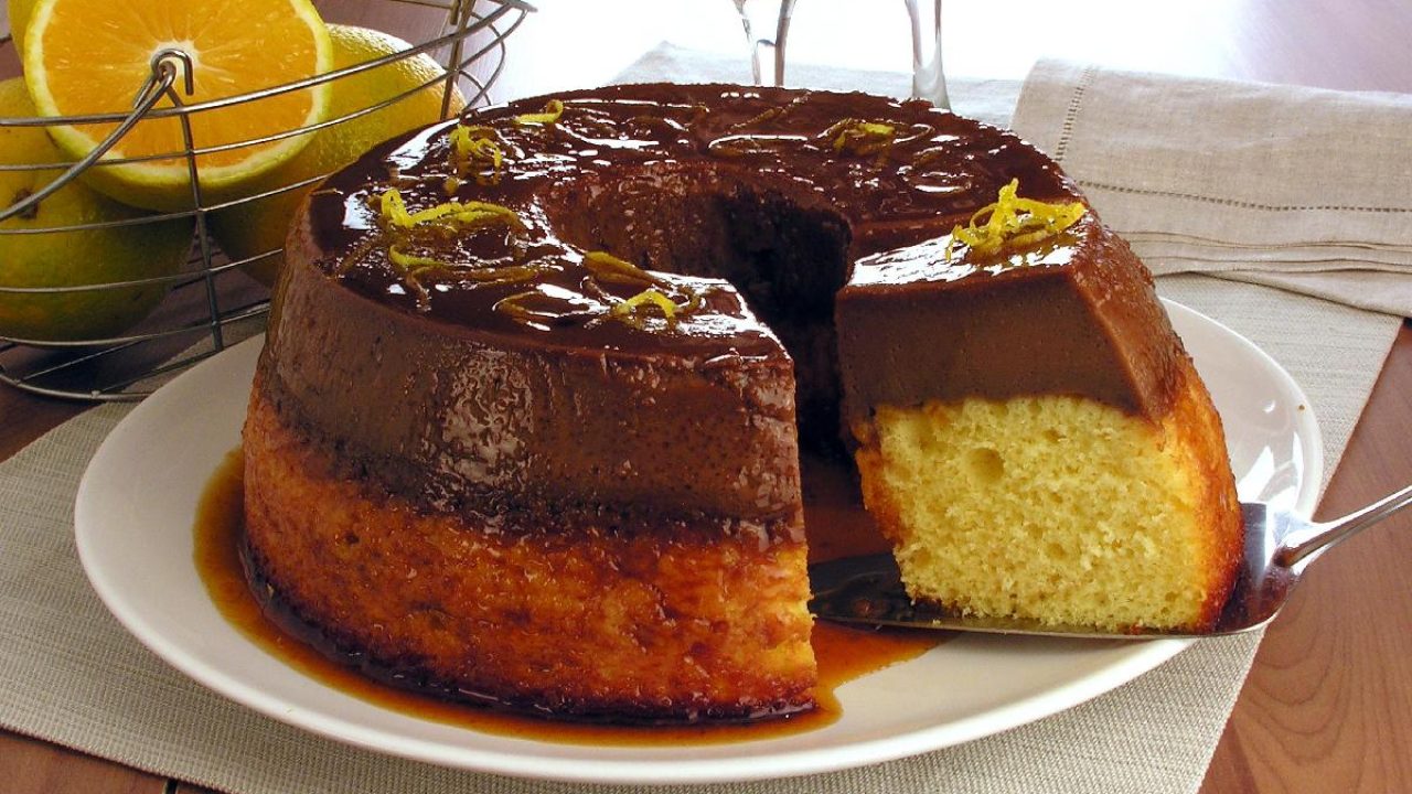 Bolo-pudim de laranja – Receitas Fáceis e Práticas