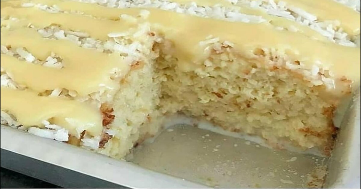 Bolo de coco molhadinho delicioso – Receitas Fáceis e Práticas Bolo de coco molhadinho delicioso – Receitas Fáceis e Práticas