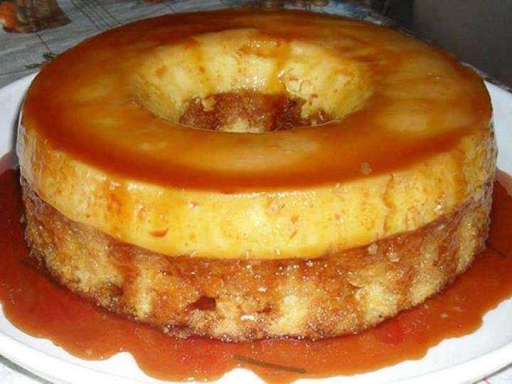 Bolo com pudim cremoso – Receitas Fáceis e Práticas